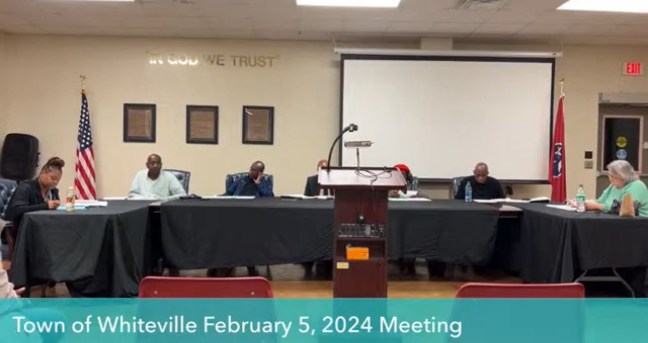 Town of Whiteville Meeting - February 2024 {video} - Hatchie Press