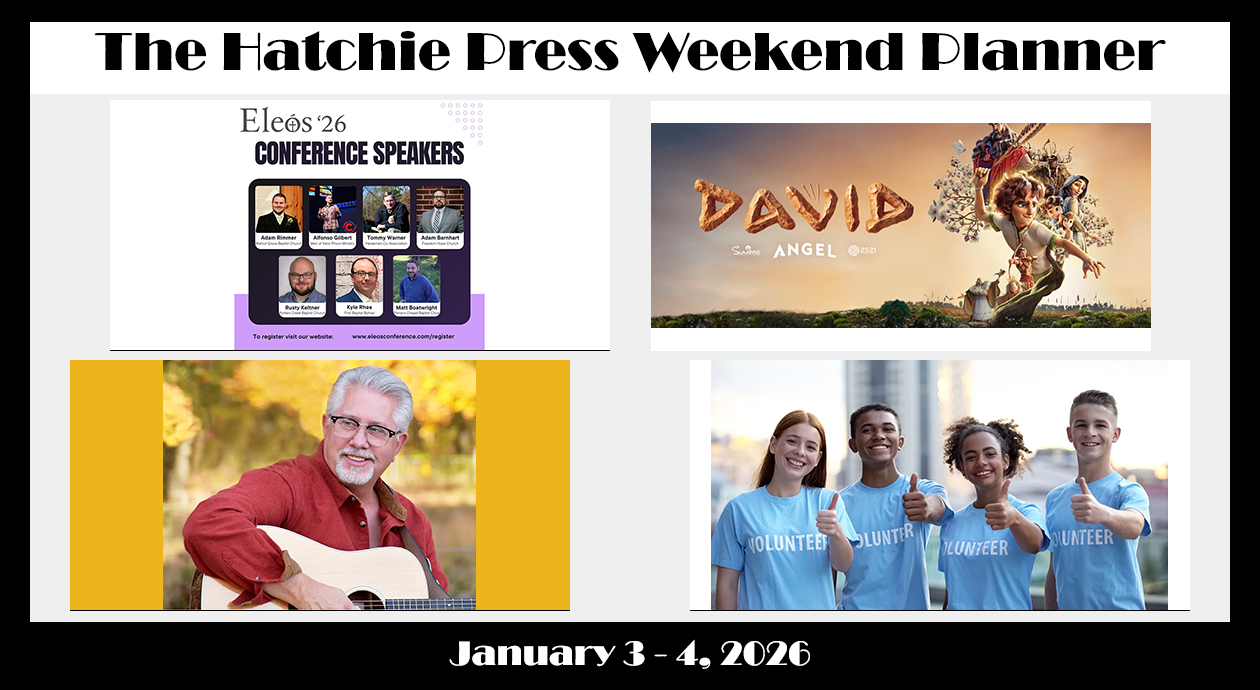 Hatchie Press Weekend Planner: January 3 - 4 - Hatchie Press